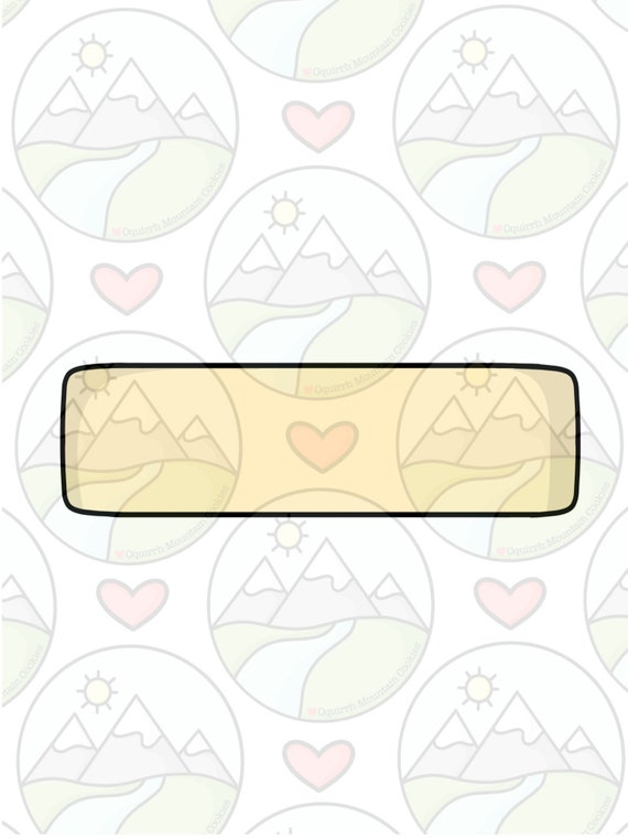 Long Skinny Rectangle Cookie Cutter - Etsy