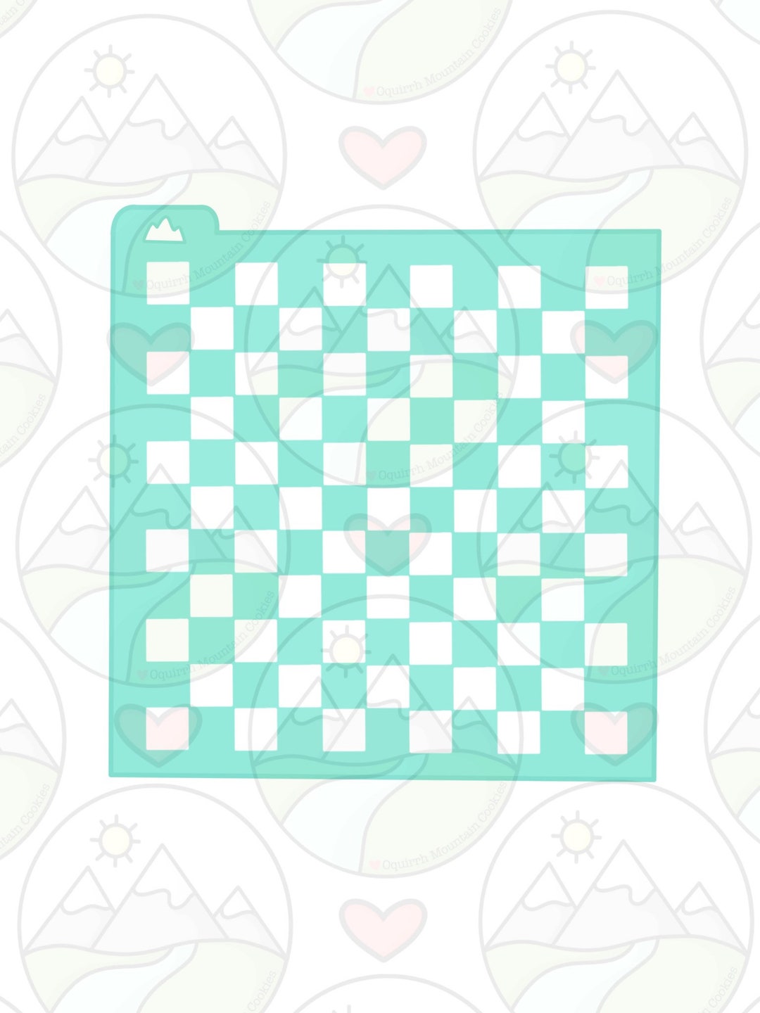 Checkered Cookie Stencil - Etsy