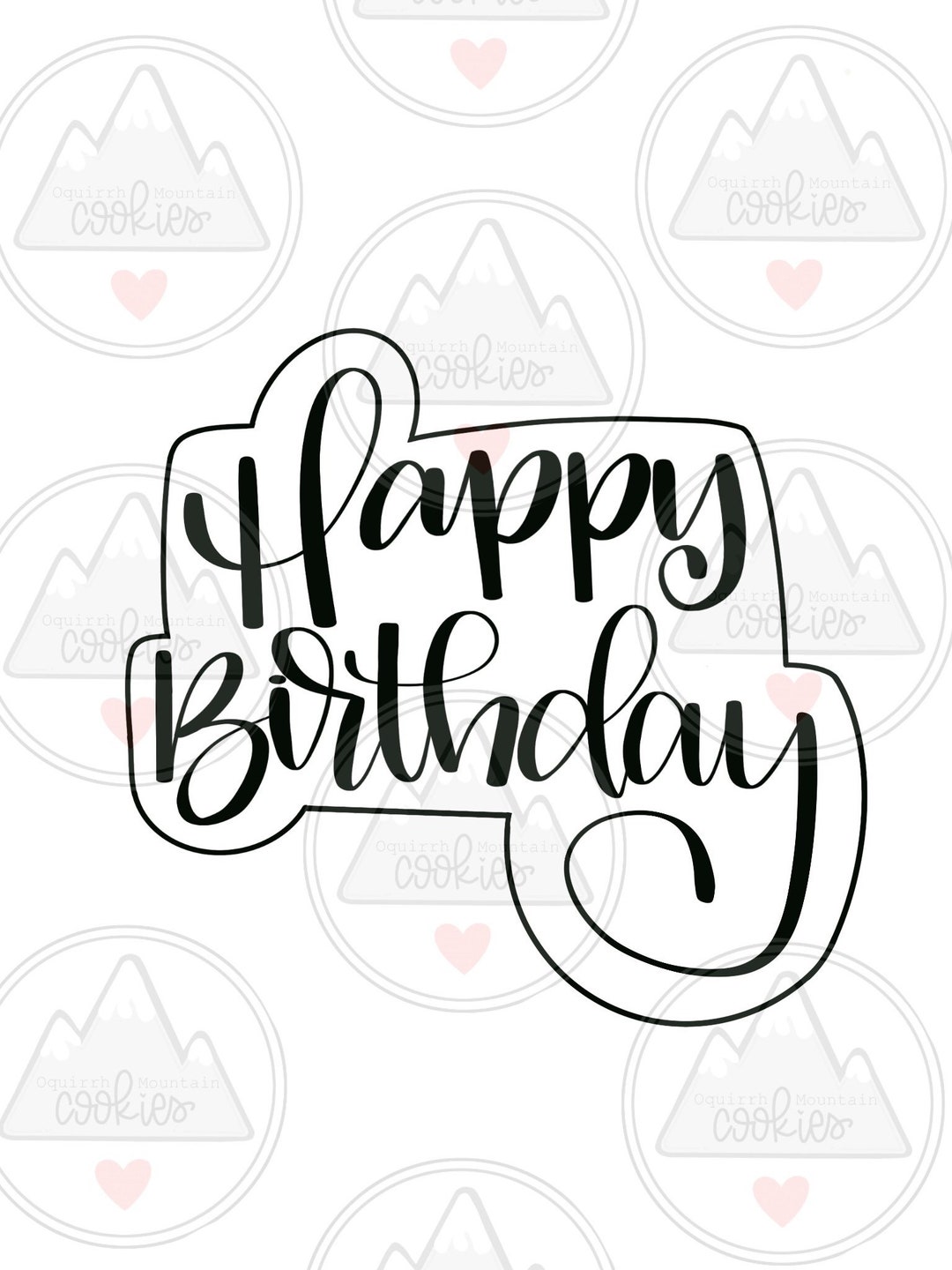 Happy Birthday Cookie Cutter - Etsy
