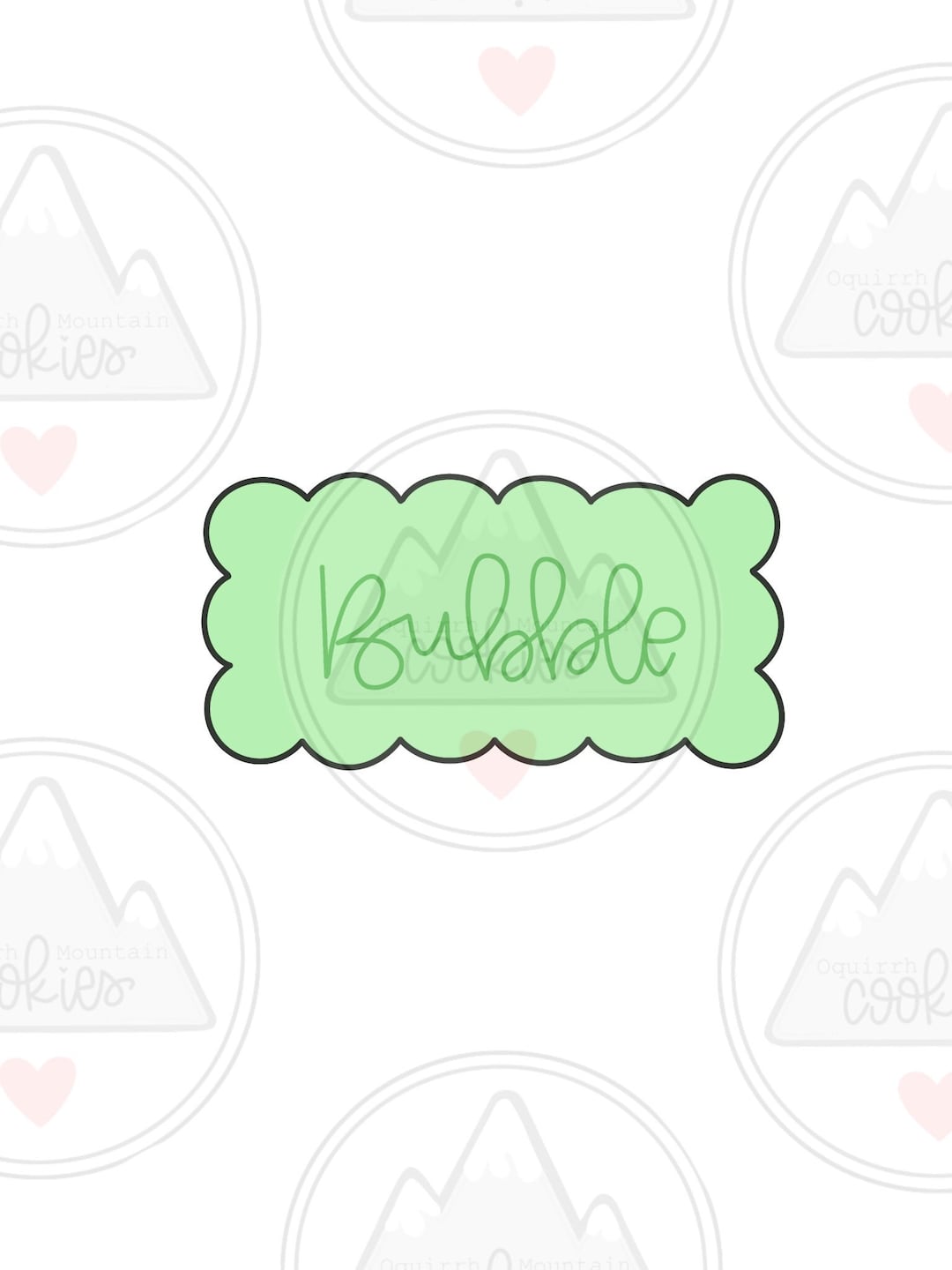 Rectangle Bubble Plaque Cookie Cutter - Etsy