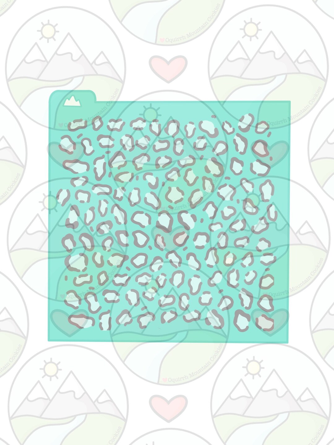 Cheetah Print 2 Piece Stencil Set - Etsy