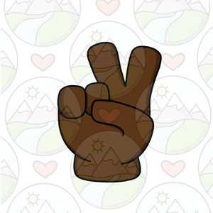 Peace Hand Cookie Cutter - Etsy