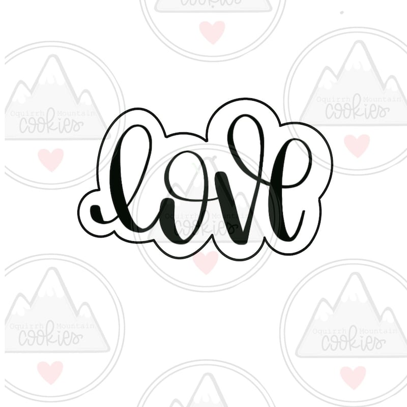 Love Cookie Cutter - Etsy