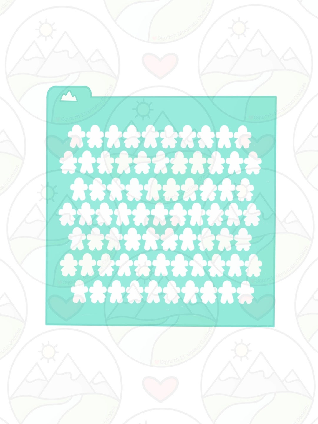 Gingerbread Stencil - Etsy