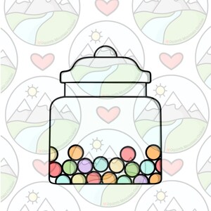 Candy Jar Cookie Cutter - Etsy