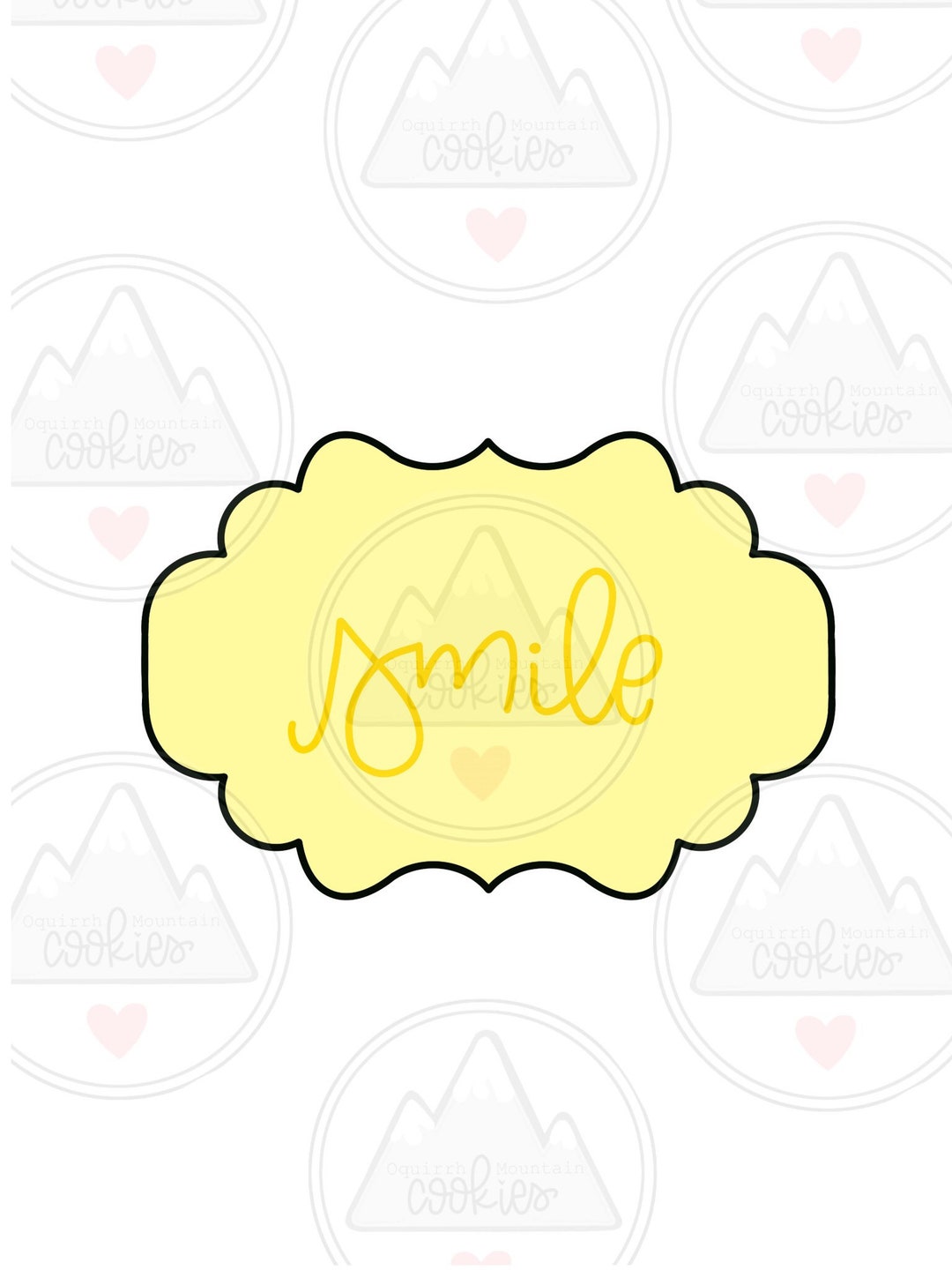 Smile Plaque Cookie Cutter - Etsy