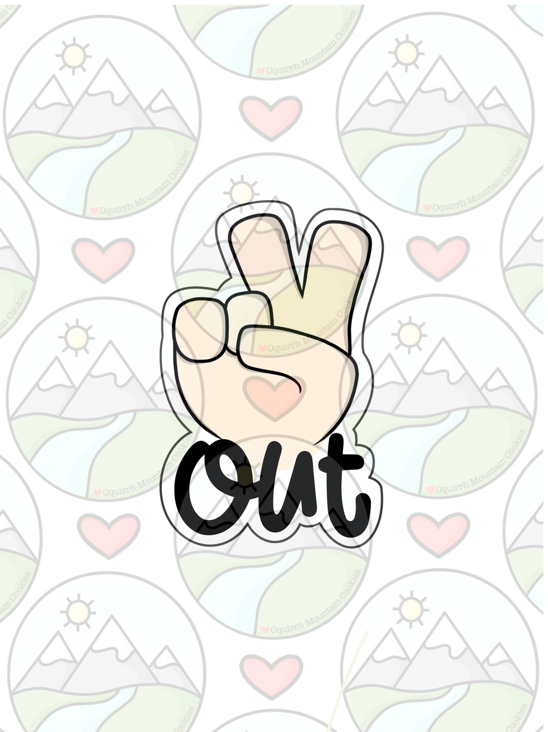 Peace Out Cookie Cutter - Etsy