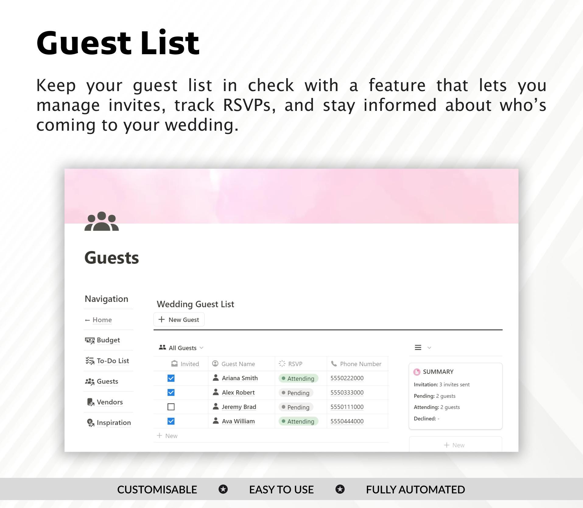Ultimate Notion Wedding Planner Template All-in-one Wedding Planning ...