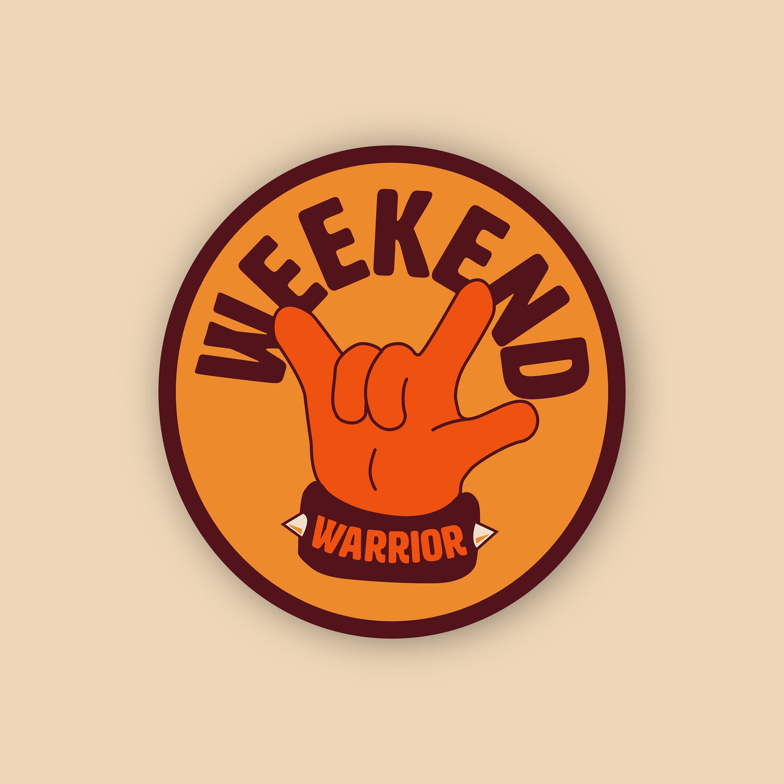 Weekend Warrior Sticker - Hiker and Camping Gift - Etsy