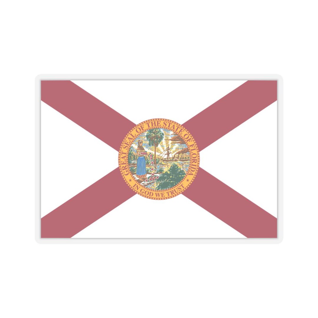 Florida Flag Sticker Several Sizes - Etsy