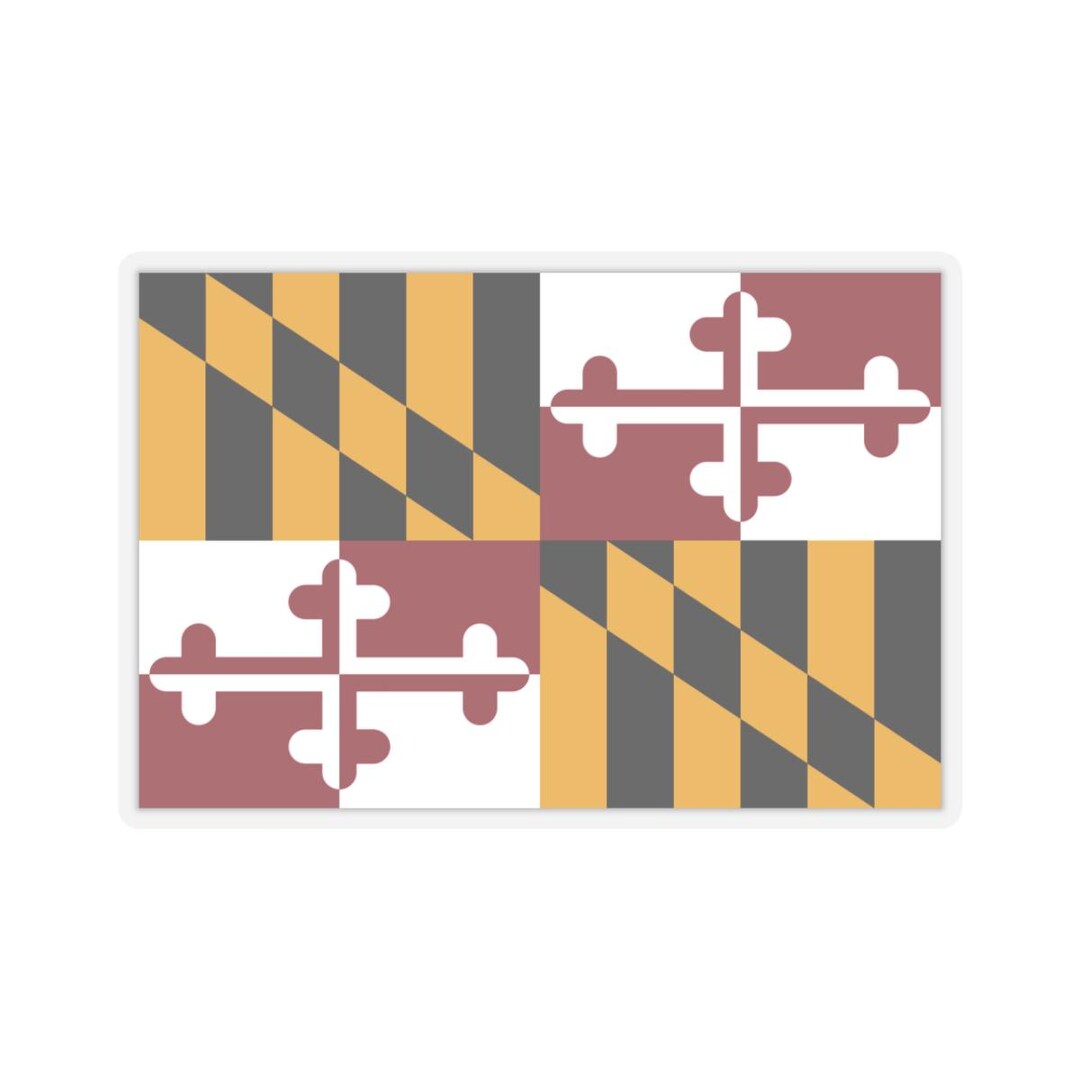 Maryland Flag Sticker Several Sizes - Etsy