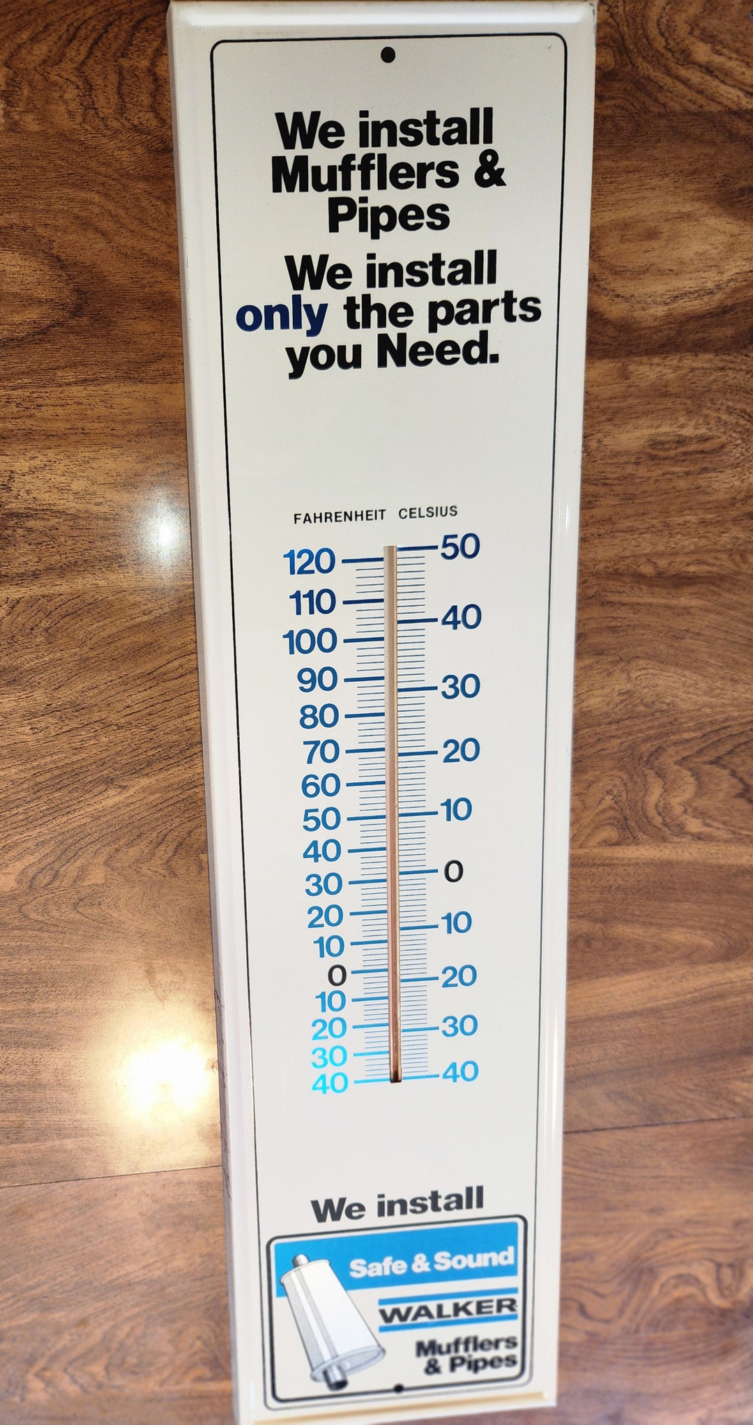 Vintage Walker Muffler Thermometer Garage Sign - Etsy