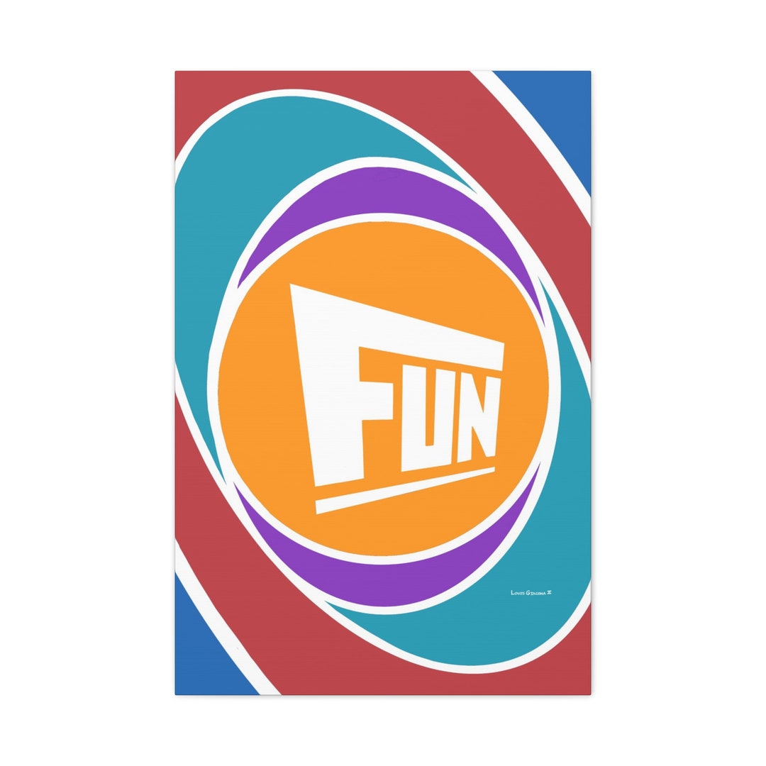 Fun Modern Art on Canvas - Etsy