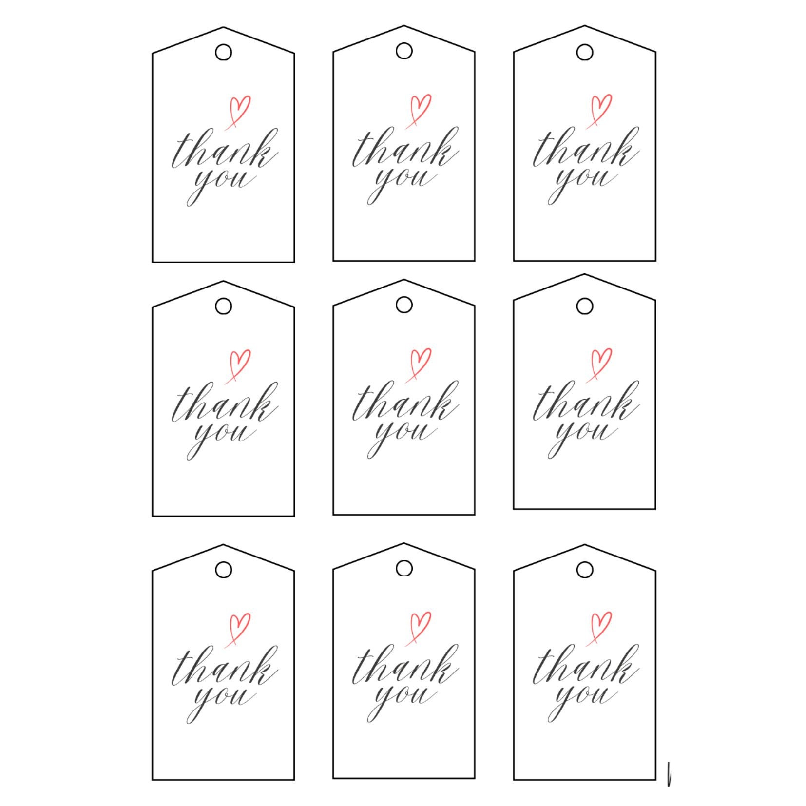 Graduation Gift Tags and Thank You Tags Digital Download - Etsy