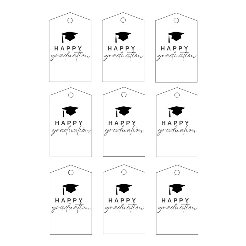 Graduation Gift Tags and Thank You Tags - Digital Download - Etsy