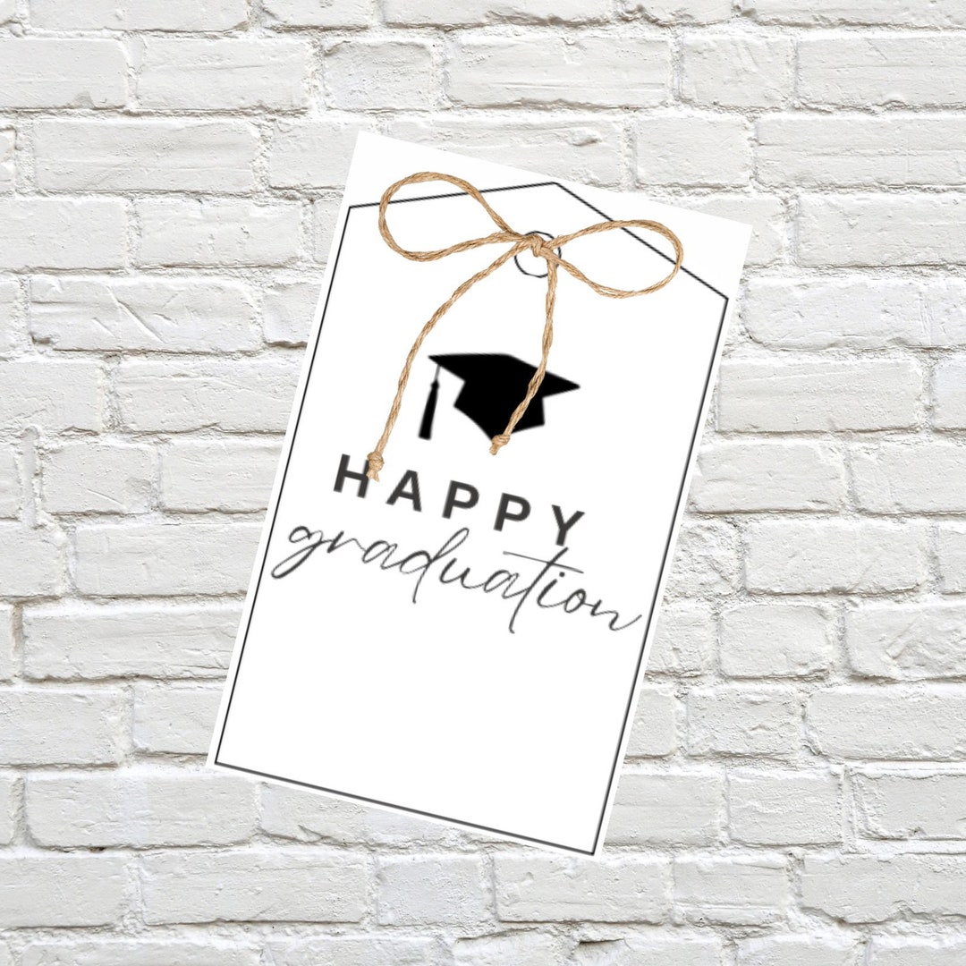 Graduation Gift Tags and Thank You Tags - Digital Download - Etsy