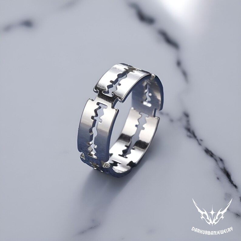 Blade Ring Streetwear Rings Gothic Punk Jewelry Blades Jewelery Emo ...