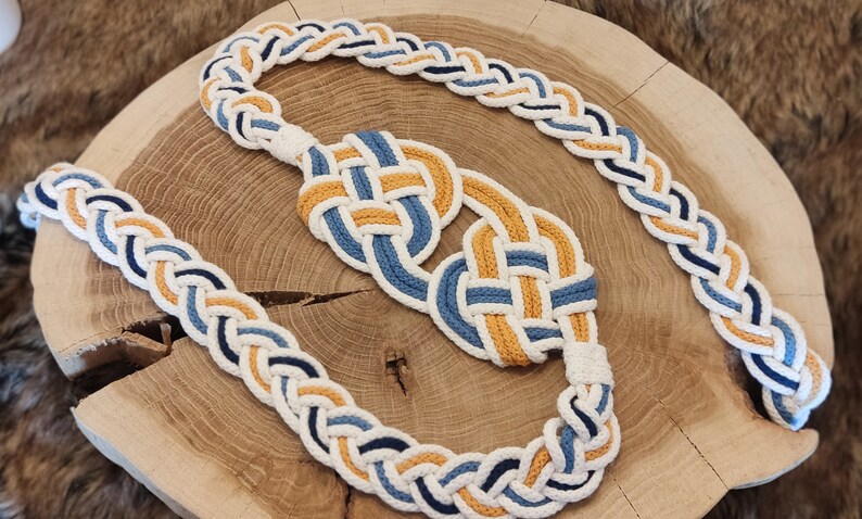 Personalized Celtic Knot Ribbon Handfasting Cord Ritual of Tied Hands ...