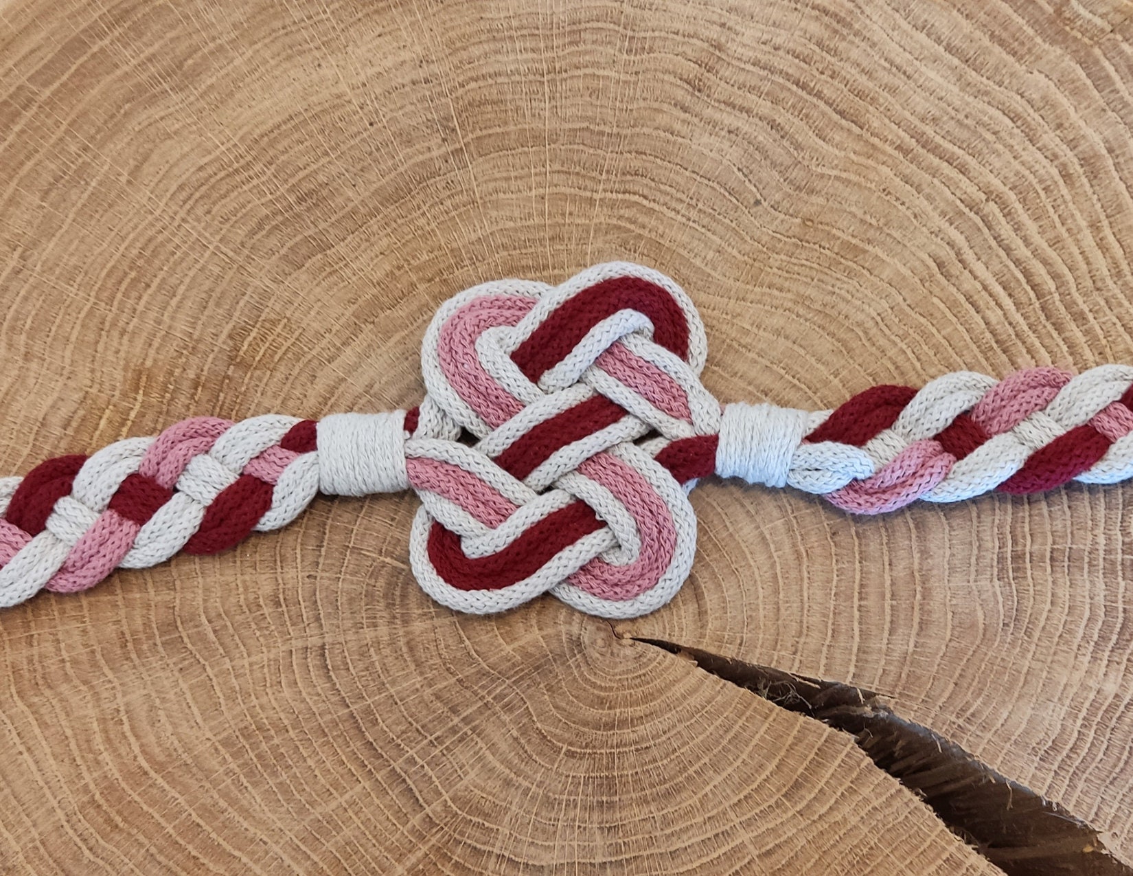 Personalized Celtic Knot Ribbon Handfasting Cord Tied Hands Ritual Love ...