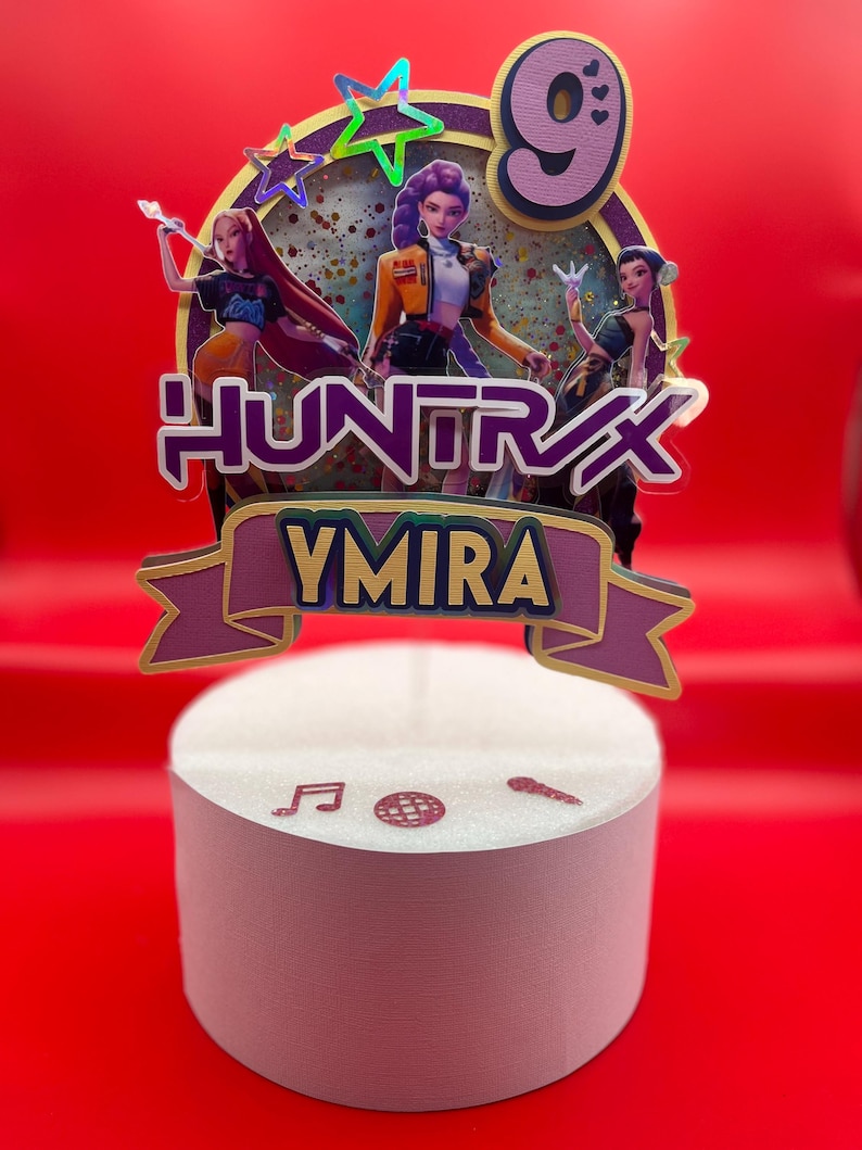 K-pop Demon Hunter -huntrix Cake Topper Shaker - Etsy