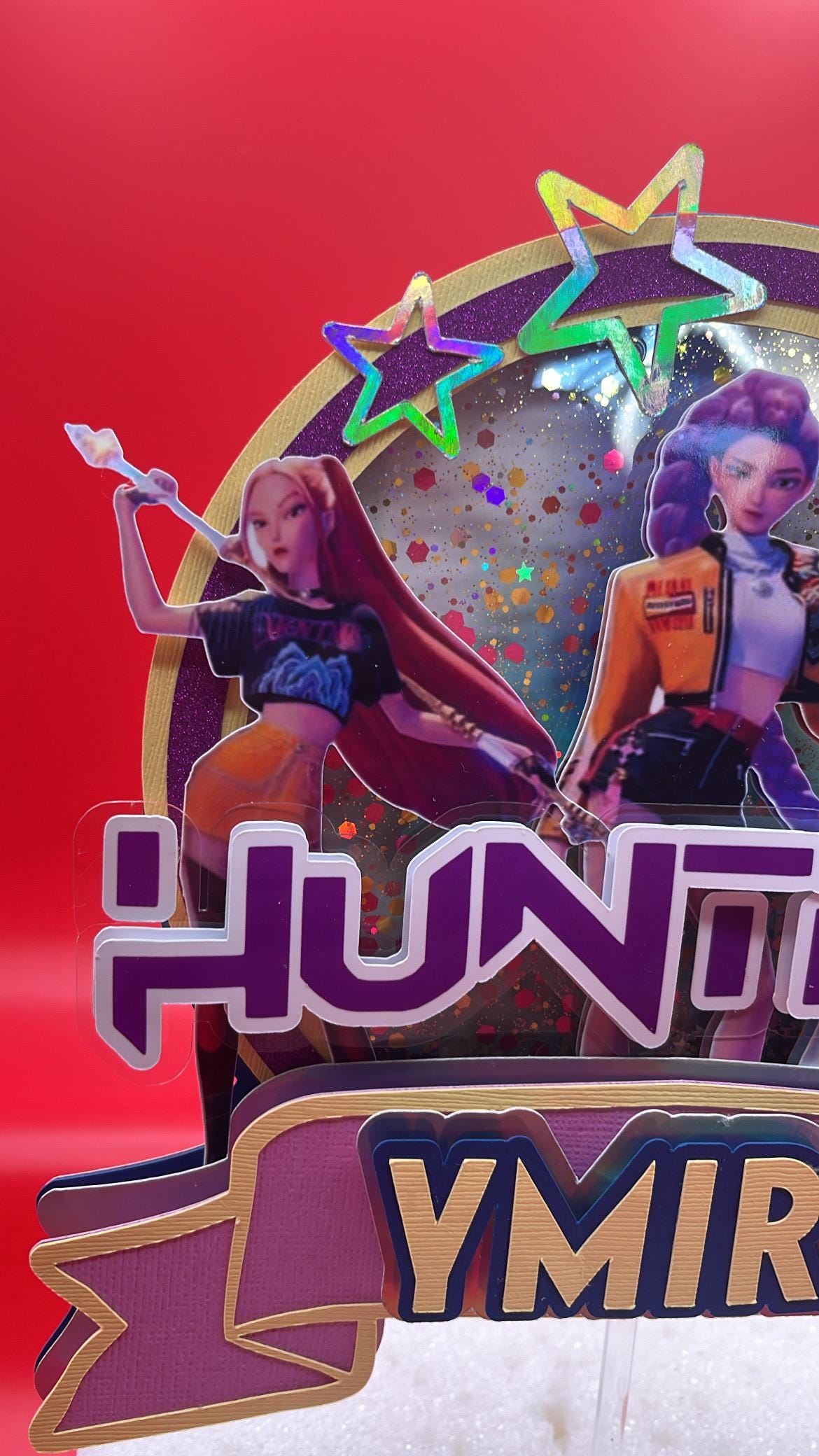 K-pop Demon Hunter -huntrix Cake Topper Shaker - Etsy
