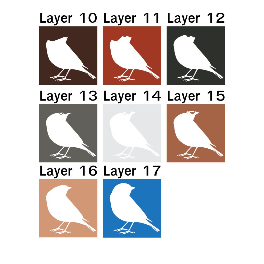 Bird Shadow Box Svg, Sparrow Bird Layered Paper Cut, 3D Layered SVG for ...