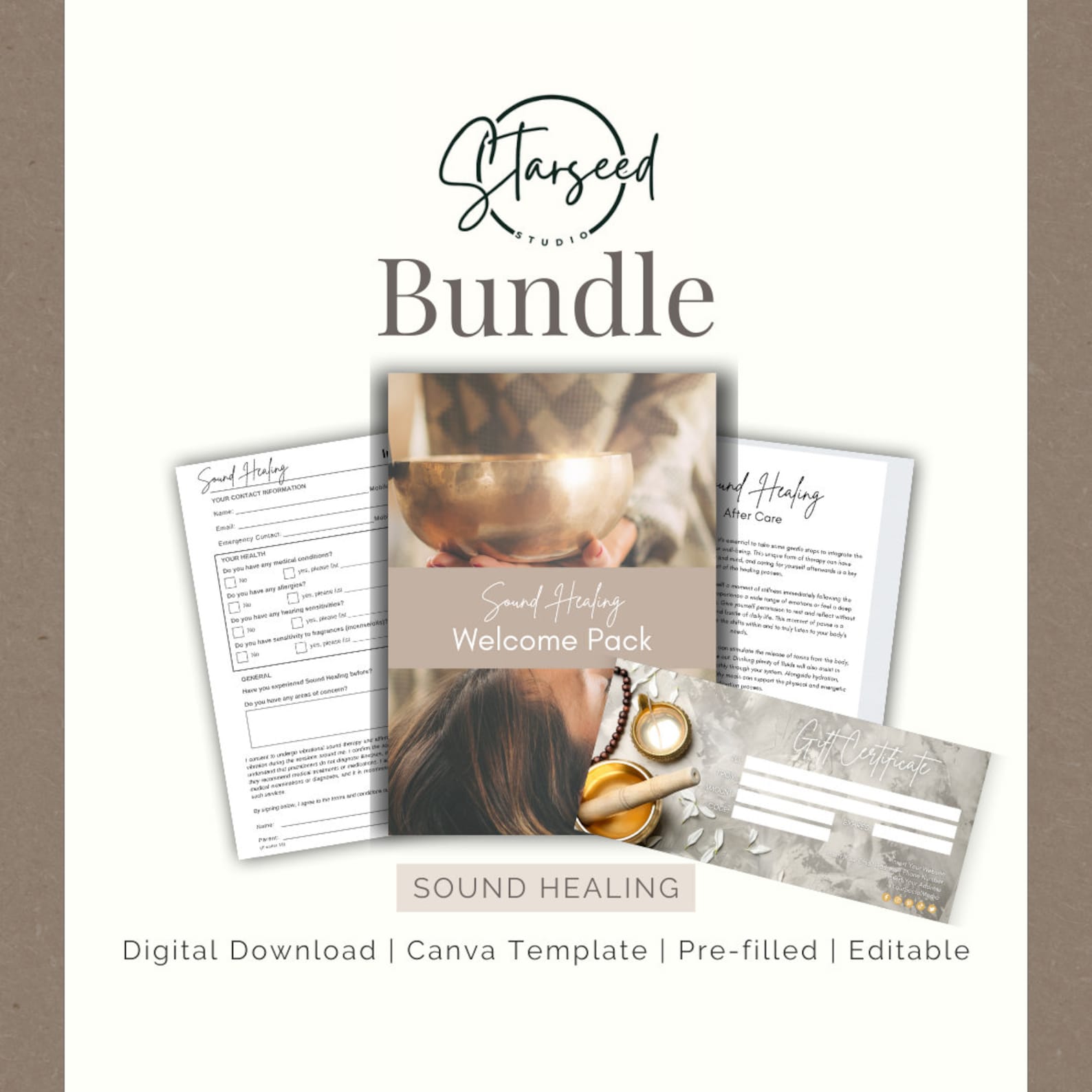 Sound Healing Business Templates, Sound Healing, Wellness Templates ...
