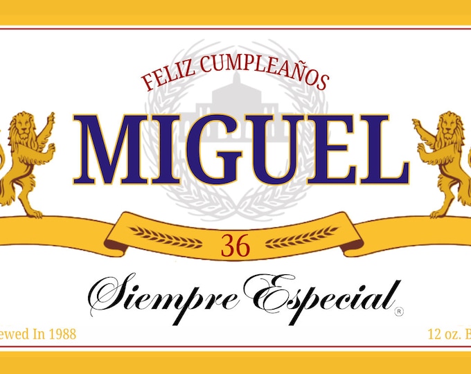 Custom Modelo Beer Label 12oz – Digital Download – Personalized Beer ...