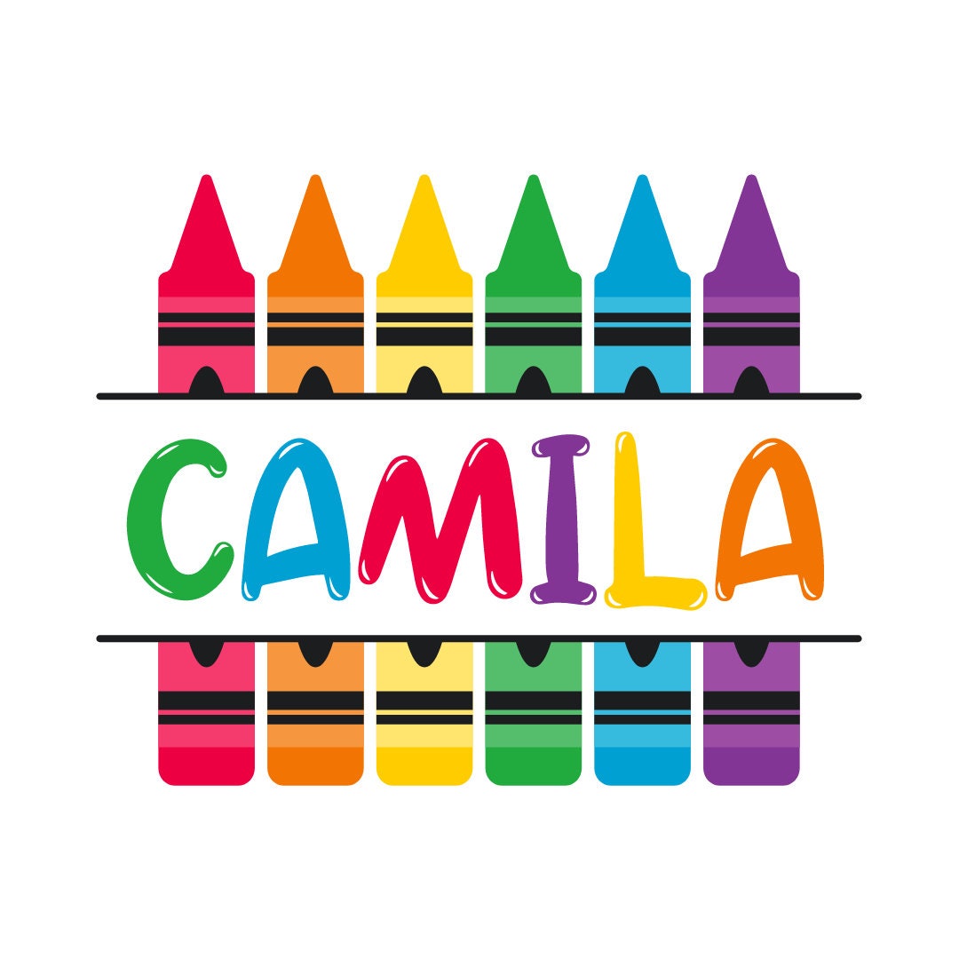Back to School, Crayons, Custom Crayon Name, Png Svg Jpg, First Day of ...