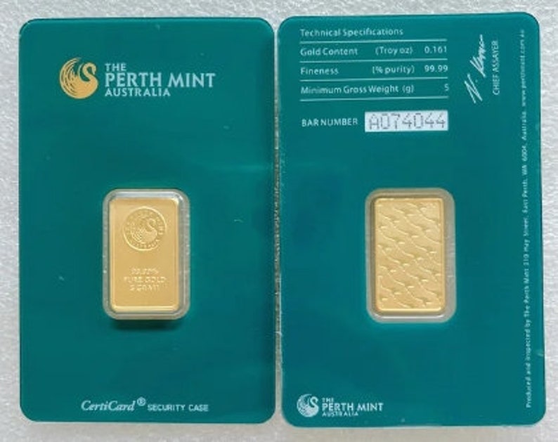 5g Gold Bar High Quality Gold Plated Bars - Etsy