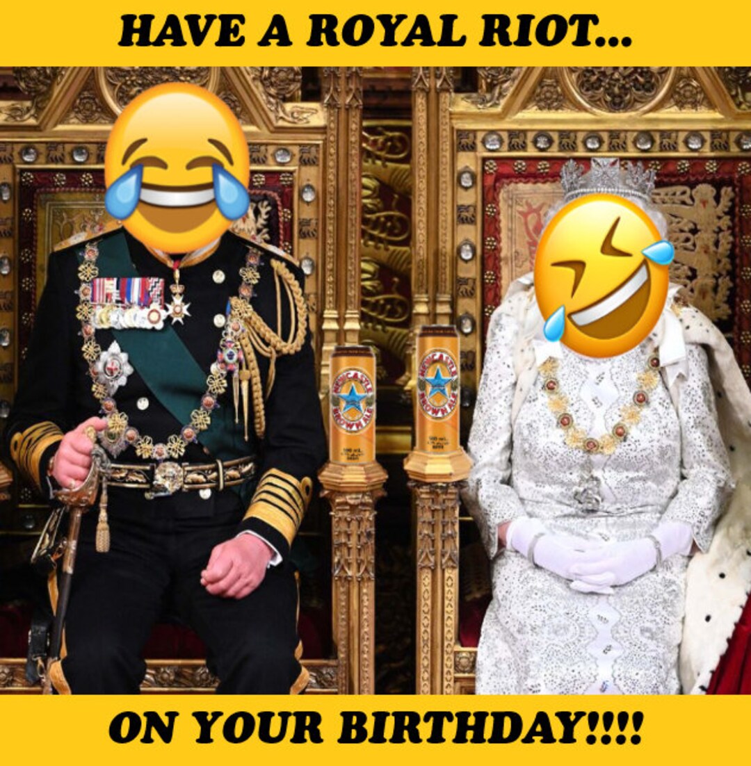Royal Riot Birthday Card - Etsy