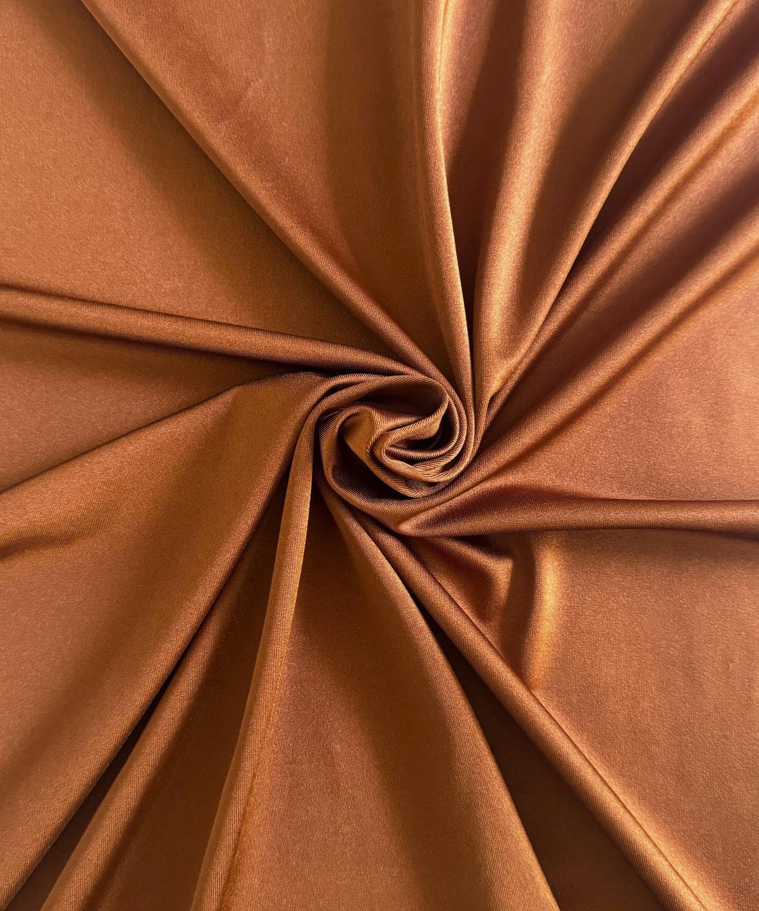 Rust Shiny Milliskin Nylon Spandex Fabric by the Yard 60" Wide, 4-way ...