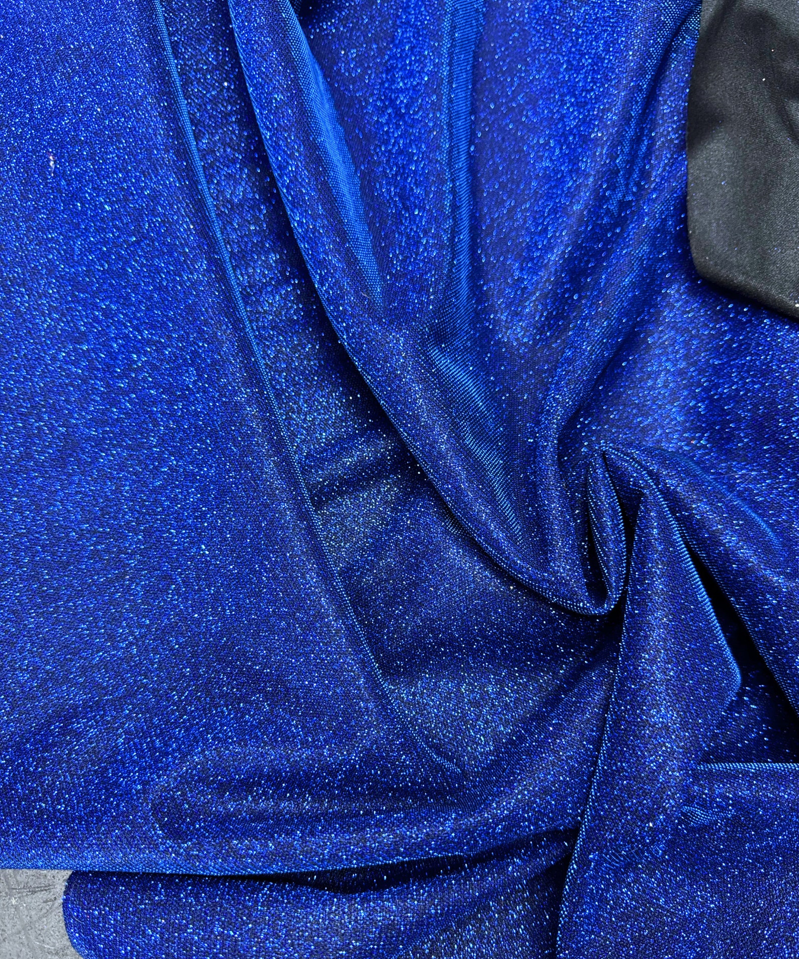 Royal Blue Lurex Glitter Fabric,blue Glitter Spandex Knit Fabric by the ...