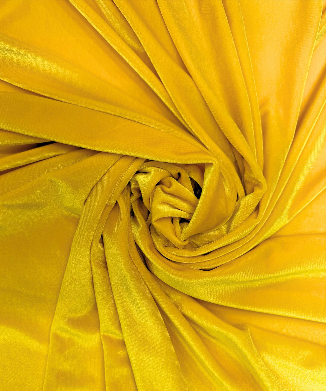Yellow Velvet Fabric, Stretch Velvet Fabric by the Yard, 4 Way Stretch ...