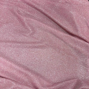 Light Pink Lurex Glitter Fabric,pink Blush Glitter Spandex Knit Fabric ...