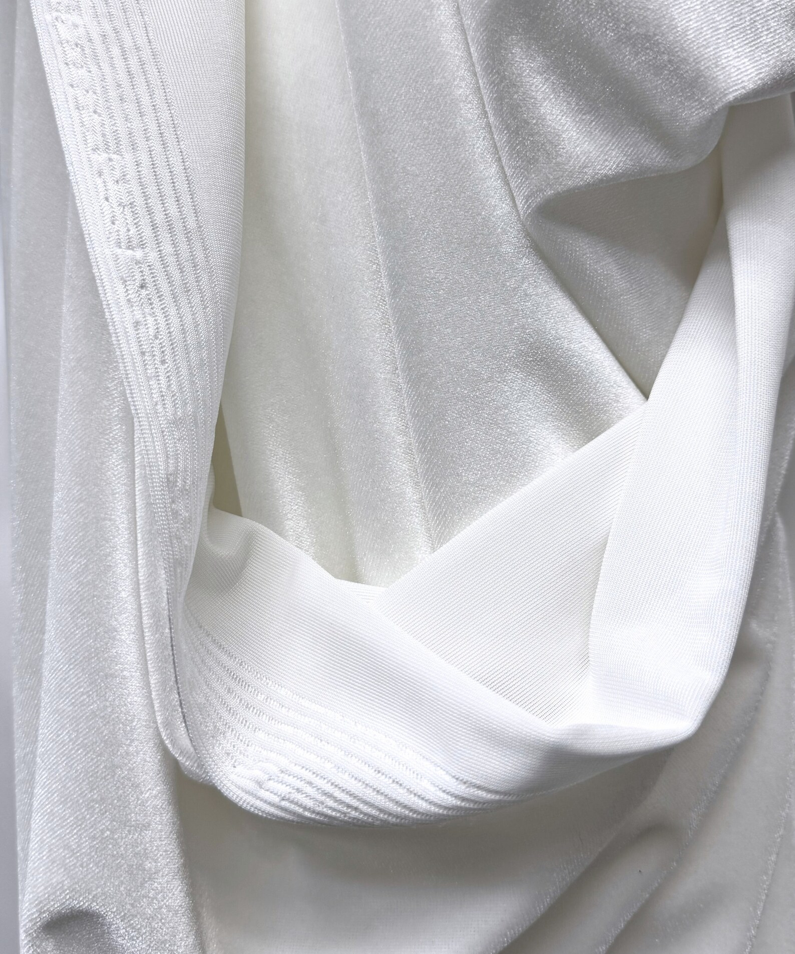 Princess White Velvet Fabric, White Stretch Velvet Fabric by the Yard ...