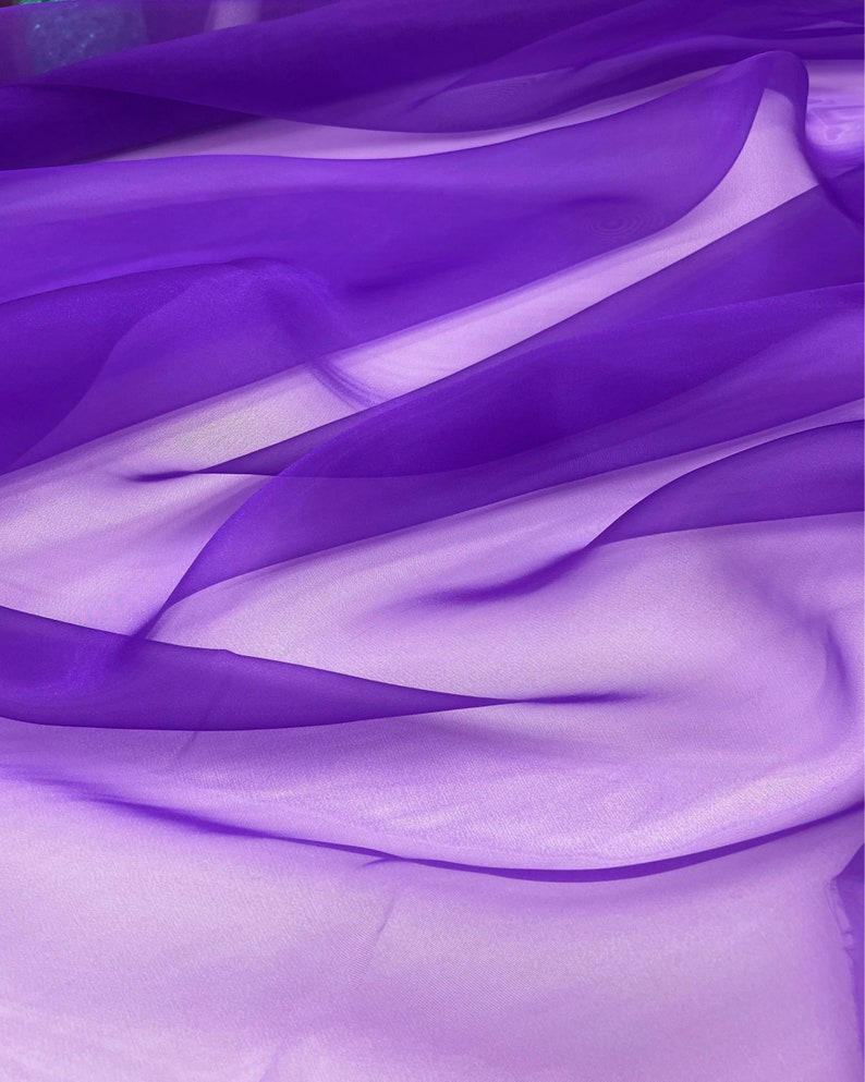 Purple Organza Fabric by the Yard, Purple Crystal Organza Fabric ...