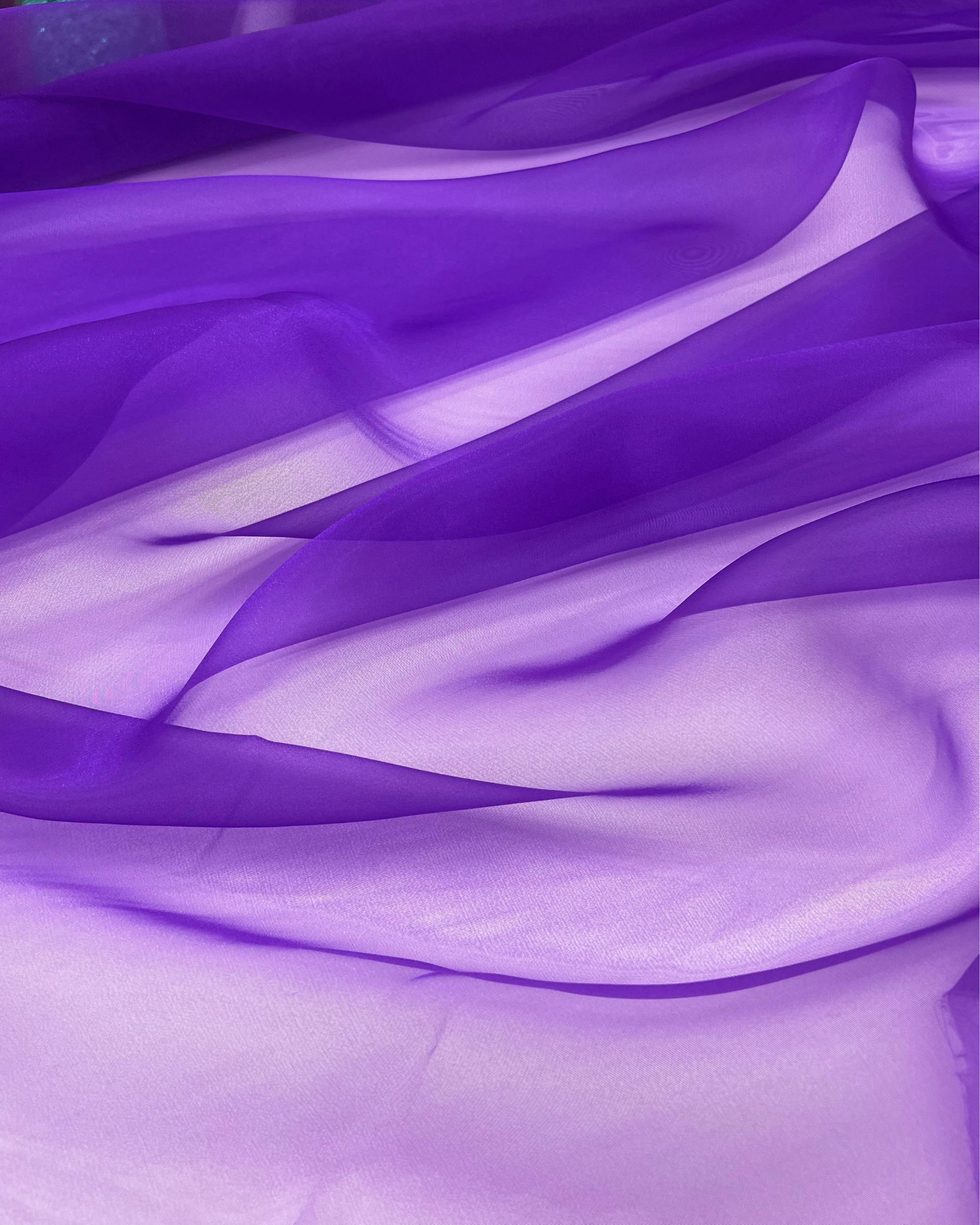Purple Organza Fabric by the Yard, Purple Crystal Organza Fabric ...