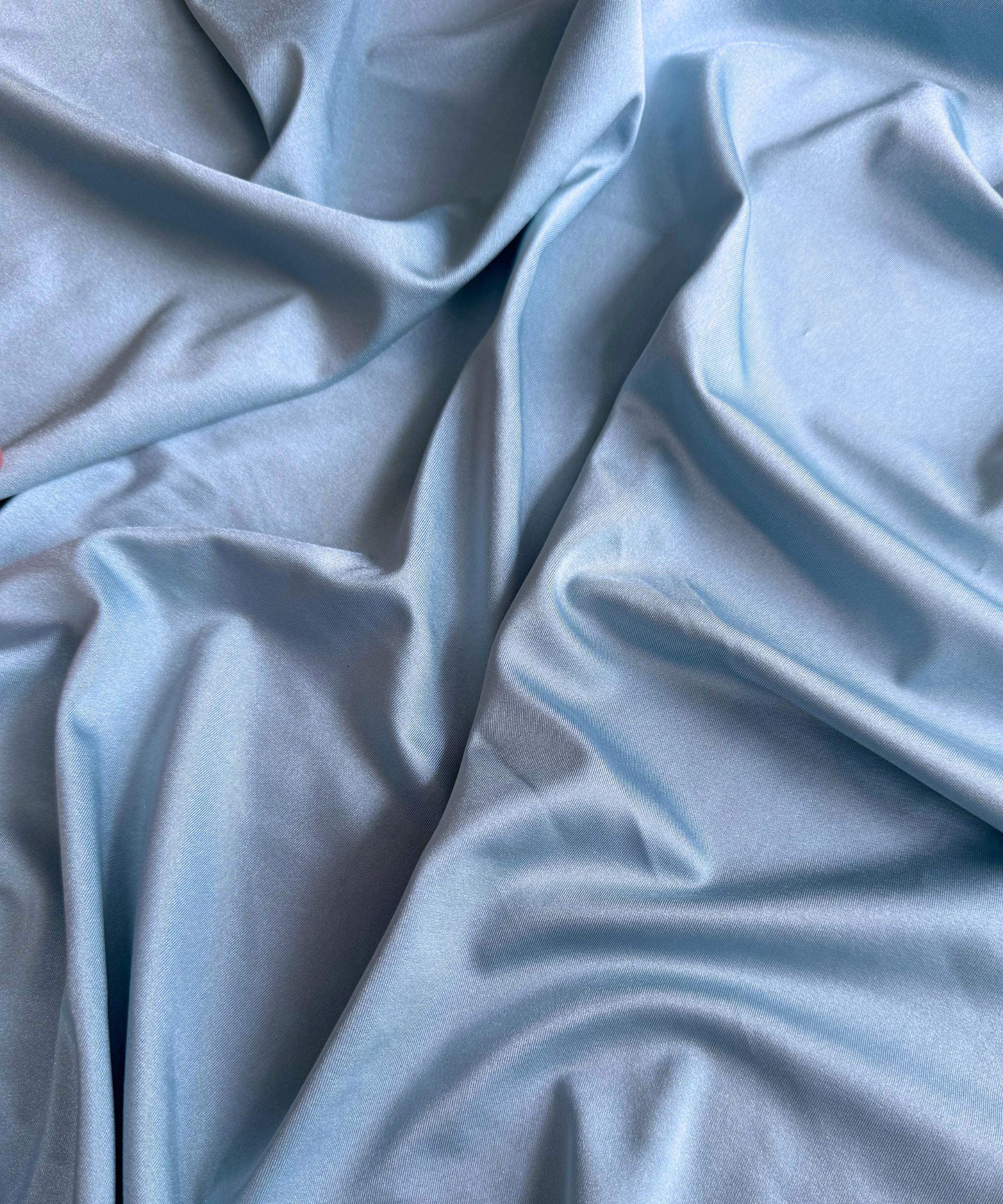 Dusty Blue Milliskin Nylon Spandex Fabric by the Yard, Premium Quality ...