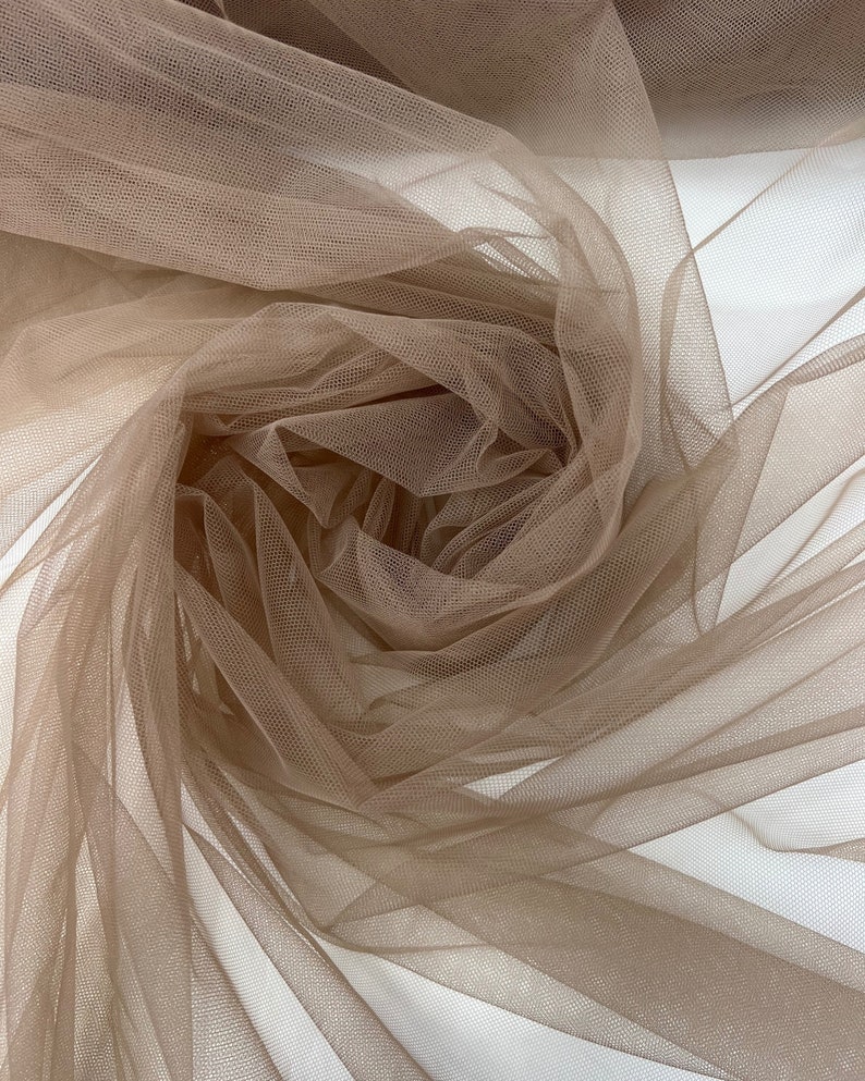 High Quality Skin Tone Tulle Fabric by the Yard, Skin Color Mesh Fabric ...