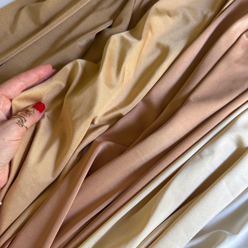 Skin Tones Nylon Spandex Fabric by Yard 4-way Stretch, 60" Nude ...