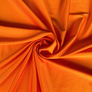 Neon Orange Shiny Milliskin Nylon Spandex Fabric by the Yard, 4-way ...