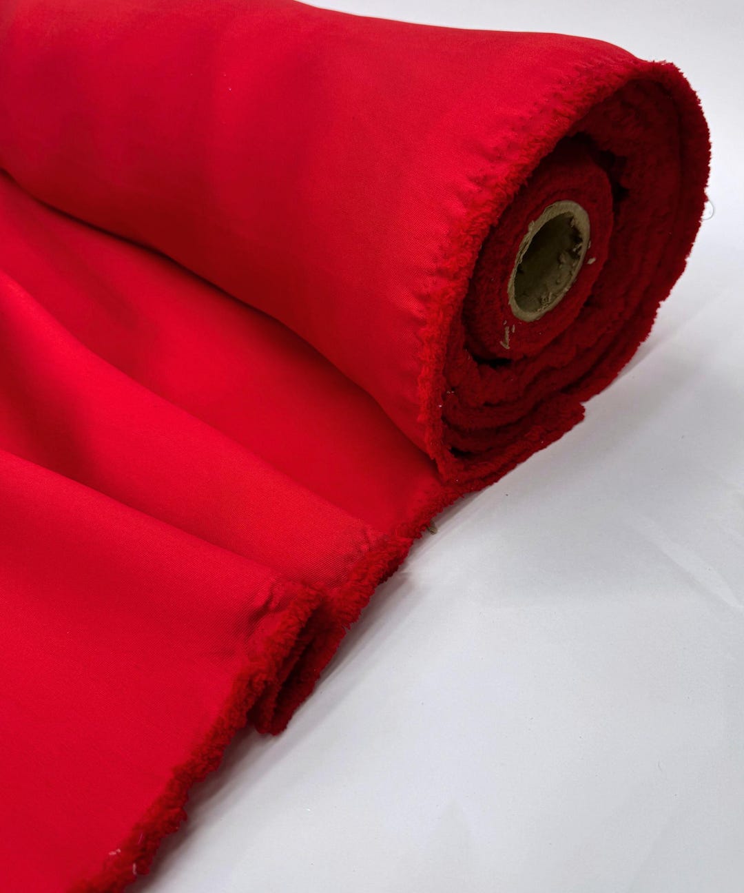 Premium Quality Red Mikado Satin Fabric, Satin Twill Fabric 60" Width ...