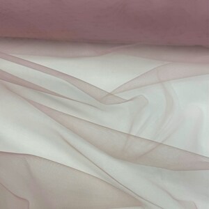 Blush Tulle Fabric by the Yard, Extra Soft and Matte Italian Tulle 63 ...