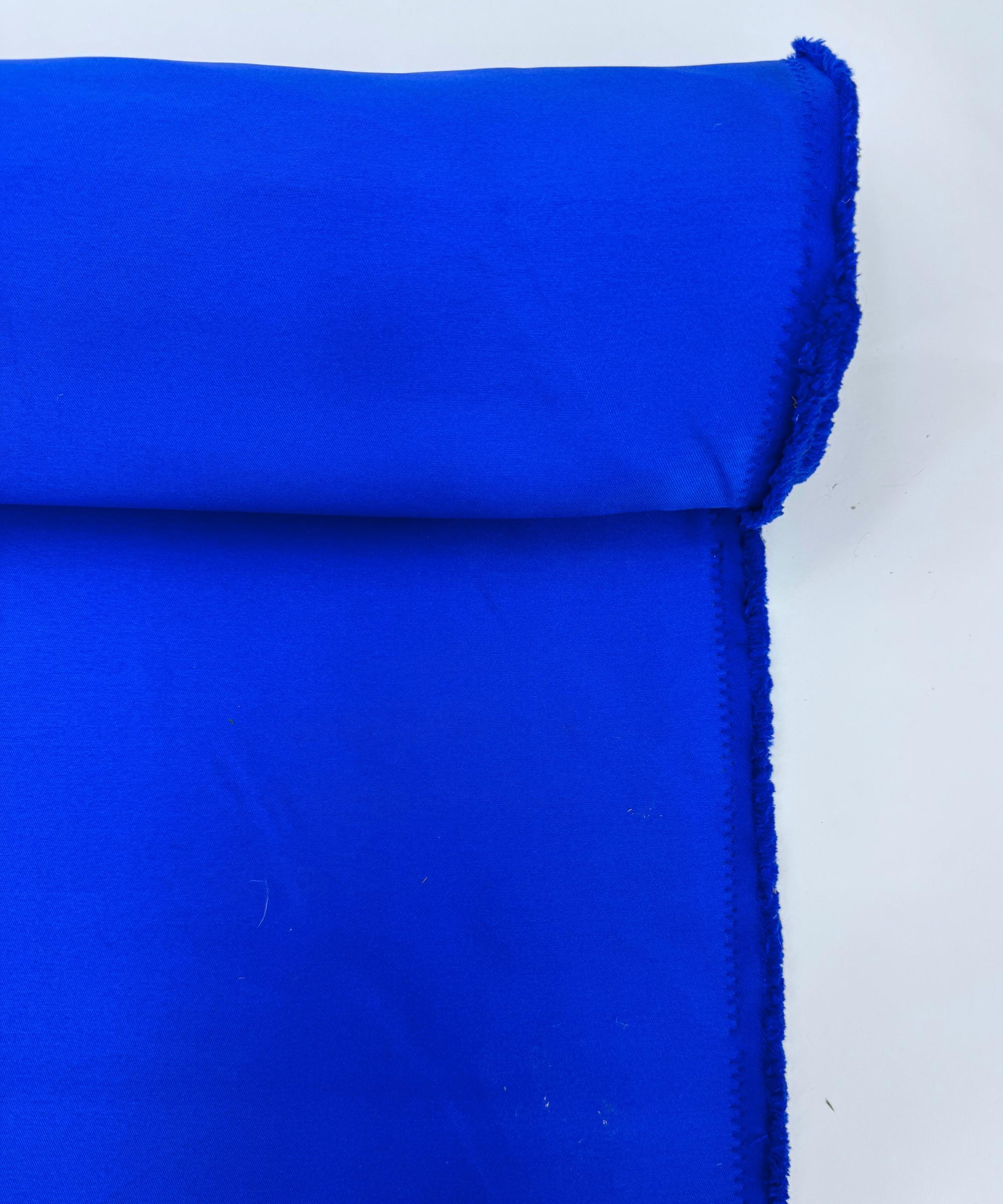 Premium Quality Royal Blue Mikado Satin Fabric, Satin Twill Fabric 60 ...