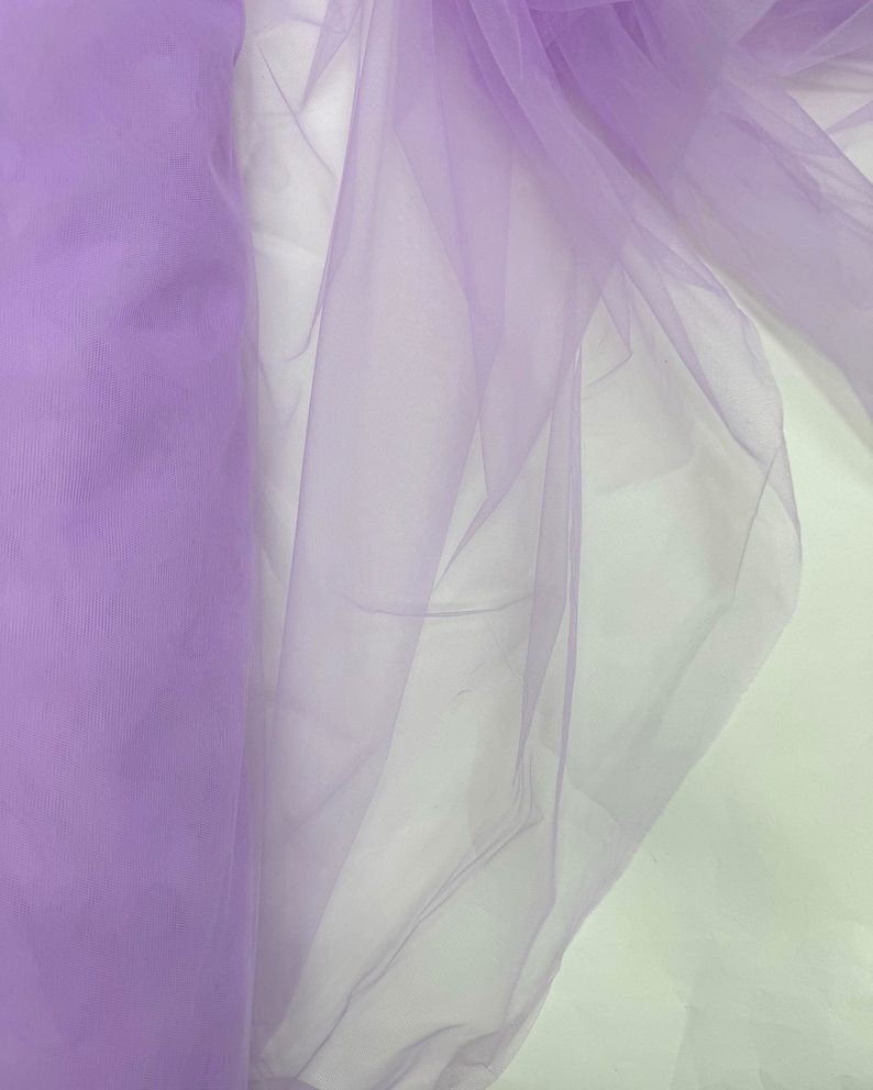 Lavender Tulle Fabric by the Yard, Extra Soft and Matte Italian Tulle ...