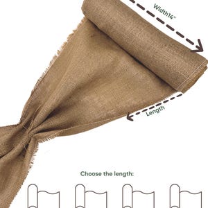 Natural Burlap Fabric, Jute Burlap Fabric by the Yard 14" Wide for ...