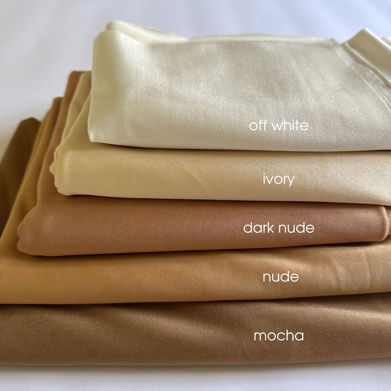Skin Tones Nylon Spandex Fabric by Yard 4-way Stretch, 60" Nude ...