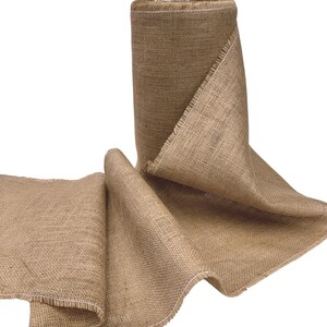 Natural Burlap Fabric, Jute Burlap Fabric by the Yard 14" Wide for ...