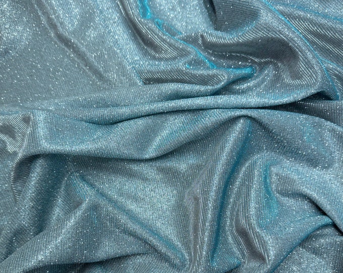 Royal Blue Stretch Lurex Glitter Fabric, Shimmer Fabric for Gown, Blue ...